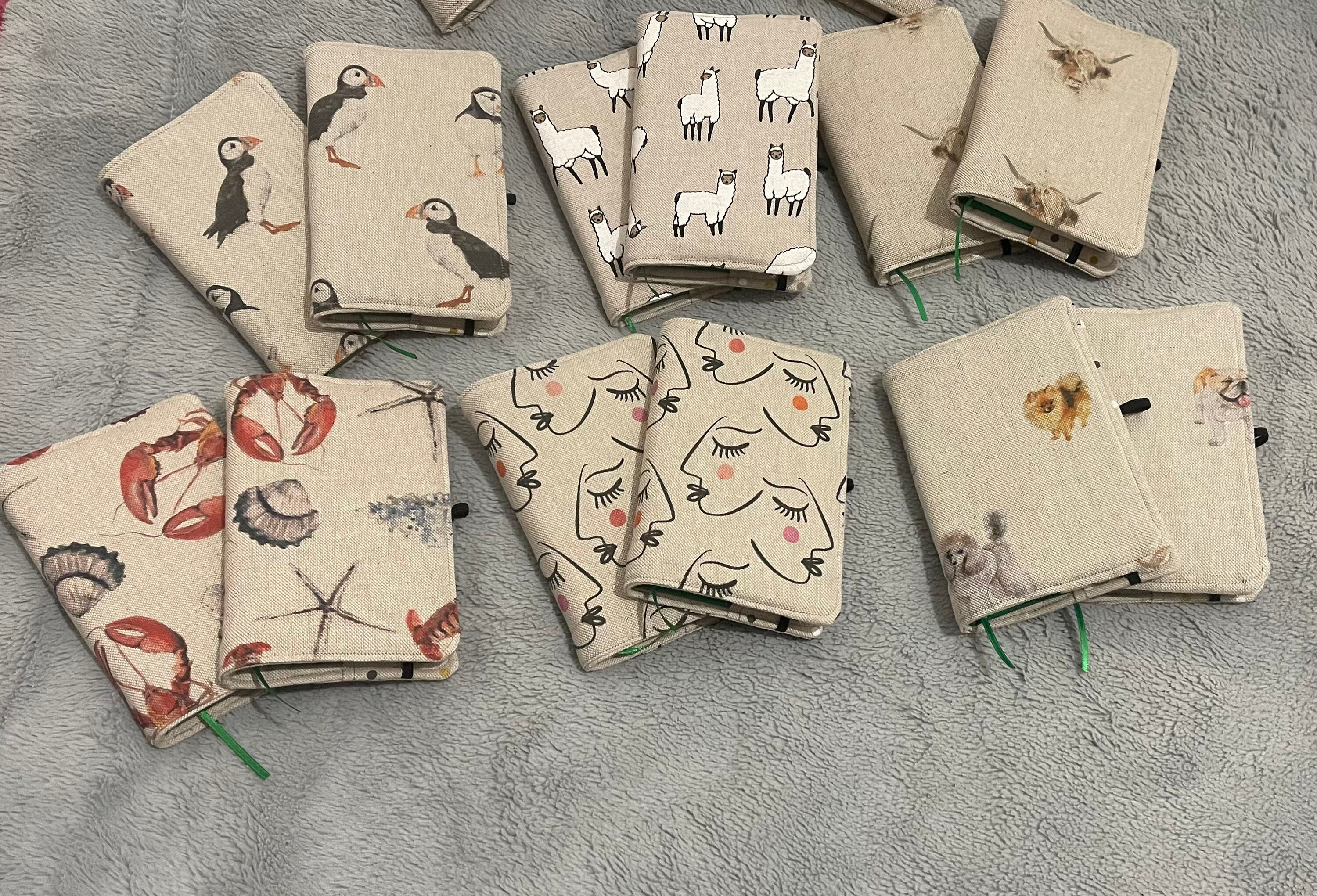 Handmade Fabric Notebook Covers Inc Notebook Approx A6 6”x4” - Etsy UK