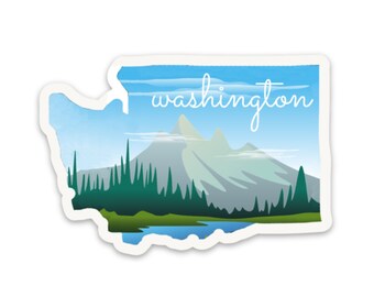 Washington State Stickers - Etsy