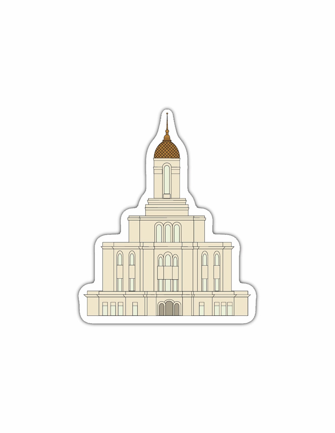 Deseret Peak Temple Sticker, Lds Temple Sticker, Temple Stickers, Lds ...