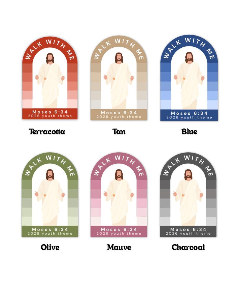 Walk With Me 2026 Youth Theme Sticker, Walk With Me Scripture Stickers ...