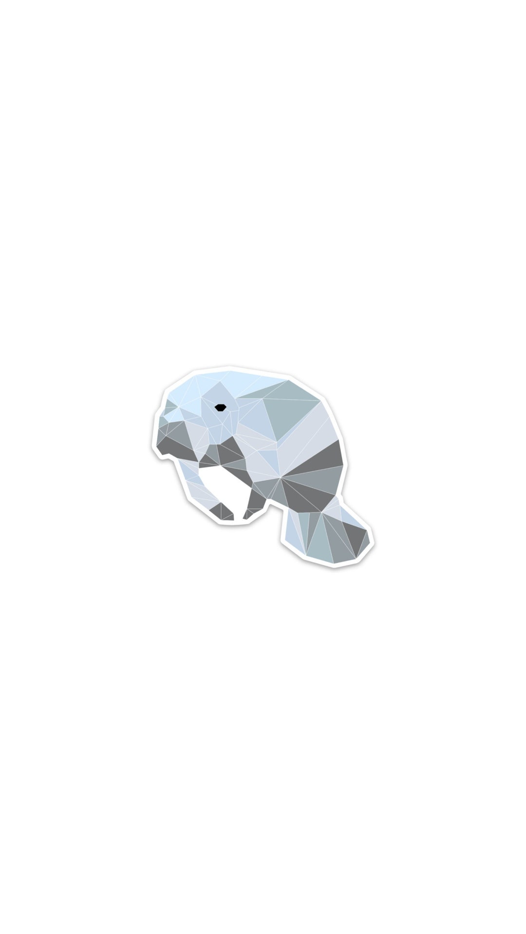 Manatee Sticker, Manatee Gifts, Animal Stickers for Water Bottle ...