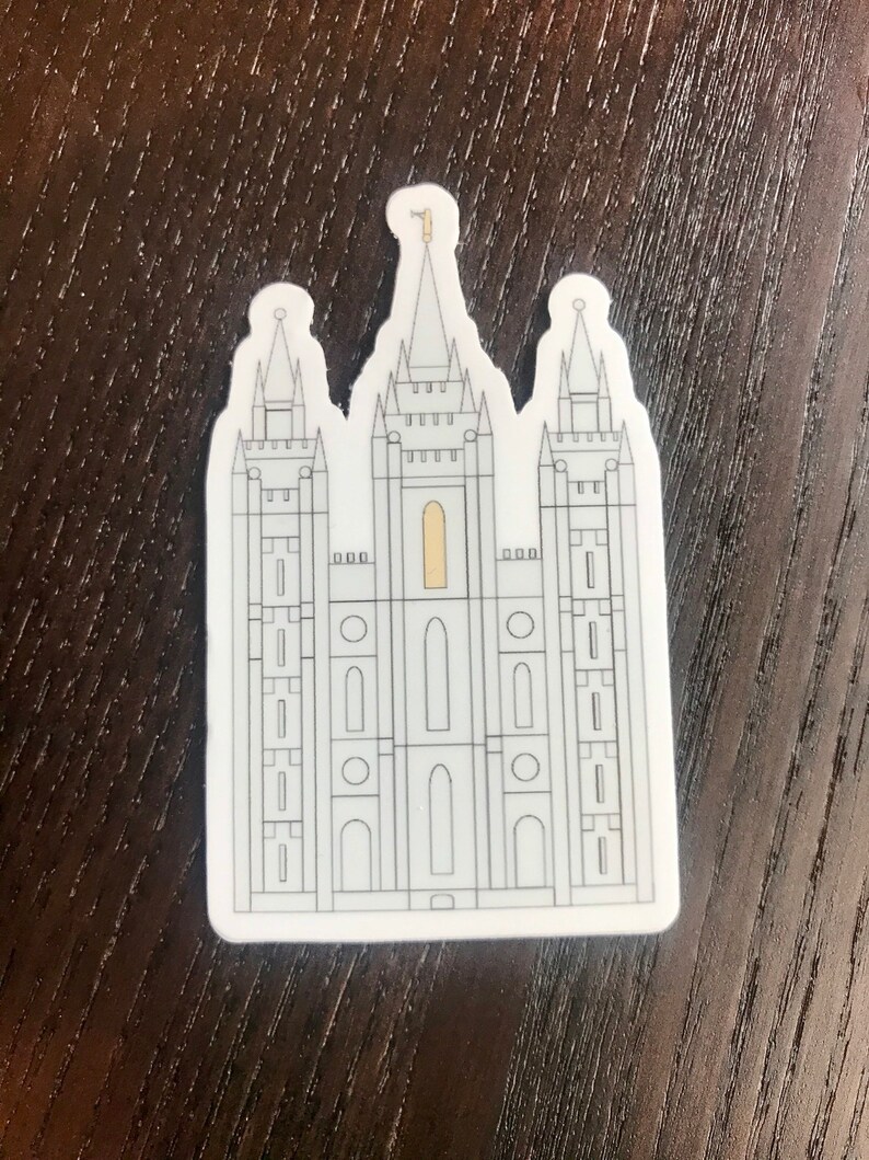 Salt Lake City Temple Sticker, Lds Temple Sticker, Temple Stickers, Slc ...