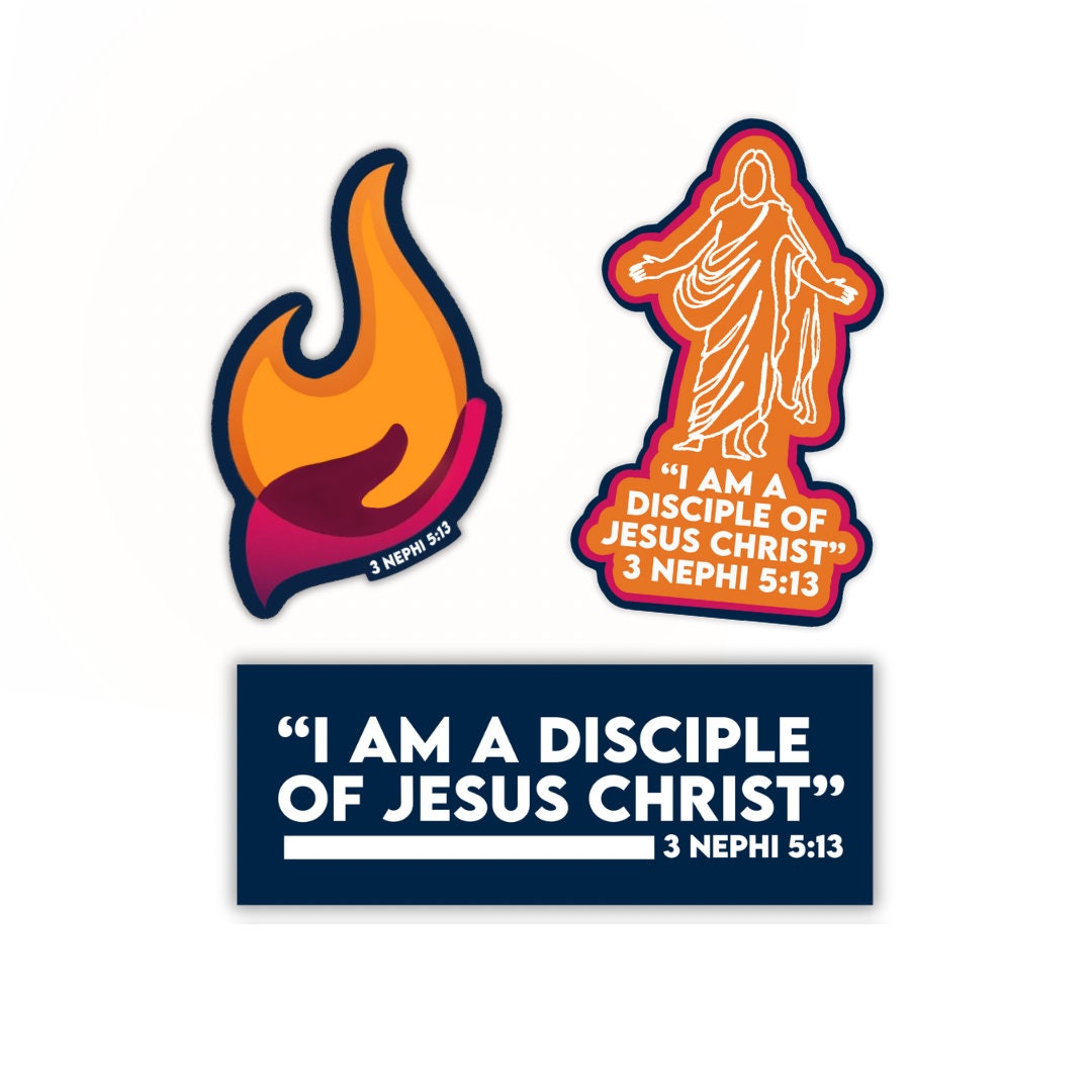 2024 Youth Theme Lds Sticker Pack, I Am a Disciple of Jesus Christ ...