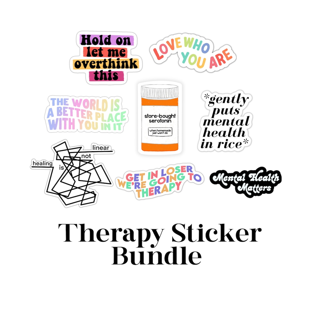 Therapy Sticker Pack, Therapy Sticker Bundles, Therapy Stickers Funny ...