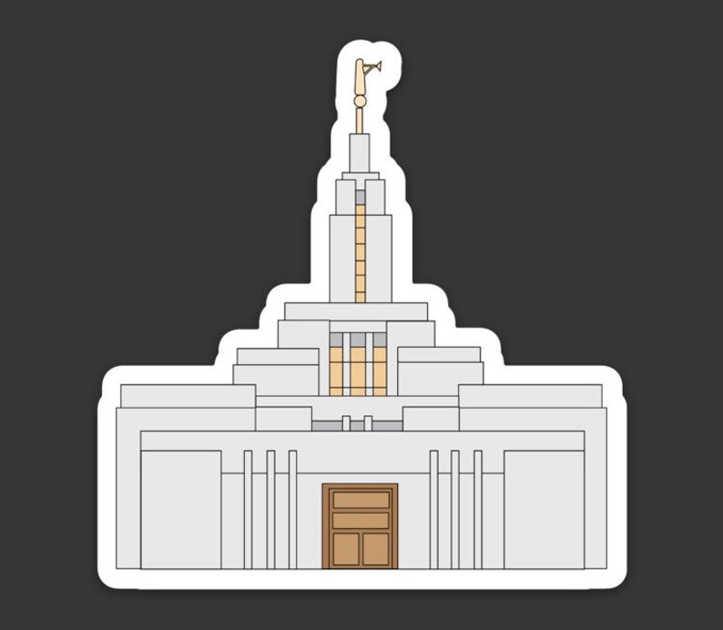 Draper Temple Sticker, Lds Gifts for Missionaries, Lds Temple Stickers ...