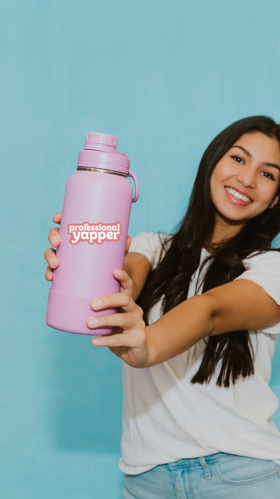 Professional Yapper Sticker Pink, Funny Therapy Stickers, Gen Z ...