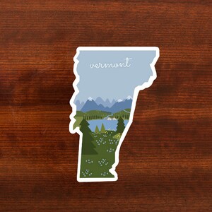 Vermont Sticker for Water Bottle, Vermont Gifts, Green Mountain Vermont ...