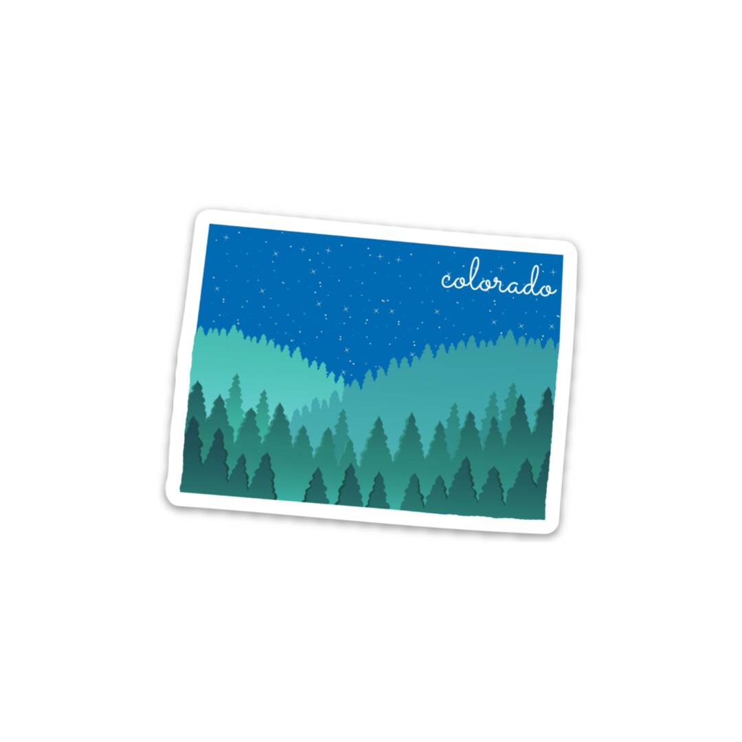 Colorado Sticker, State Sticker Collection, Denver Sticker, Colorado ...