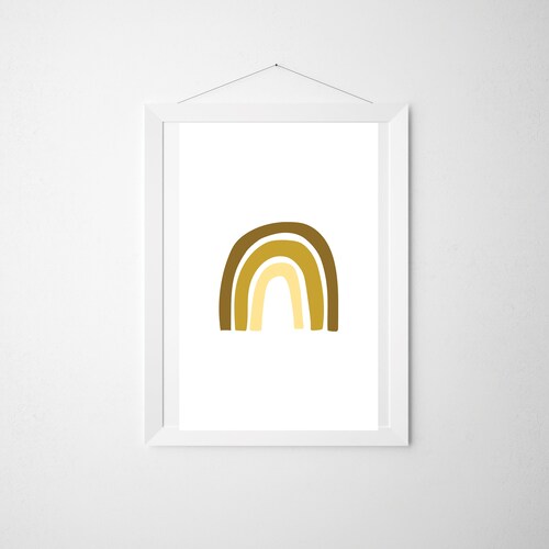 Scandi Rainbow Wooden Wall Decor Nursery Home Art Kids | Etsy