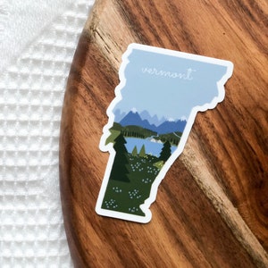 Vermont Sticker for Water Bottle, Vermont Gifts, Green Mountain Vermont ...