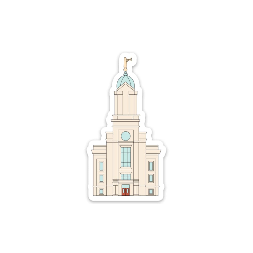 Cedar City Temple Sticker, Lds Gifts for Missionaries, Lds Temple ...