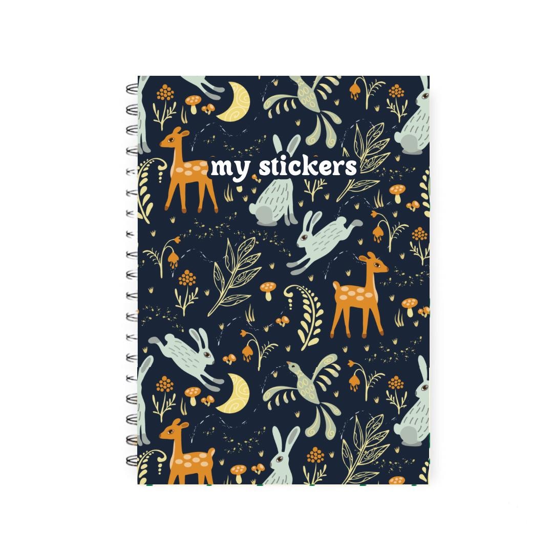 Reusable Sticker Book Animals, Cute Sticker Book, Sticker Binder ...