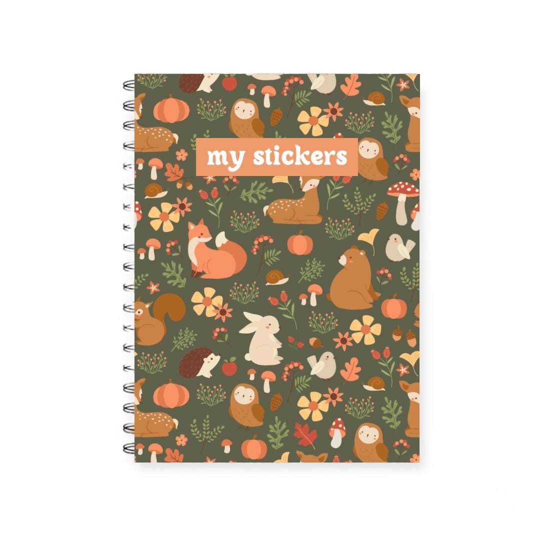 Reusable Sticker Book Animals, Cute Sticker Book, Sticker Album ...