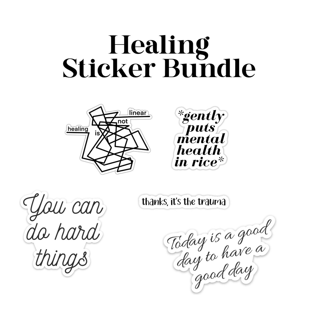 Wellness Stickers, Self Care Stickers, Mental Health Sticker Bulk ...