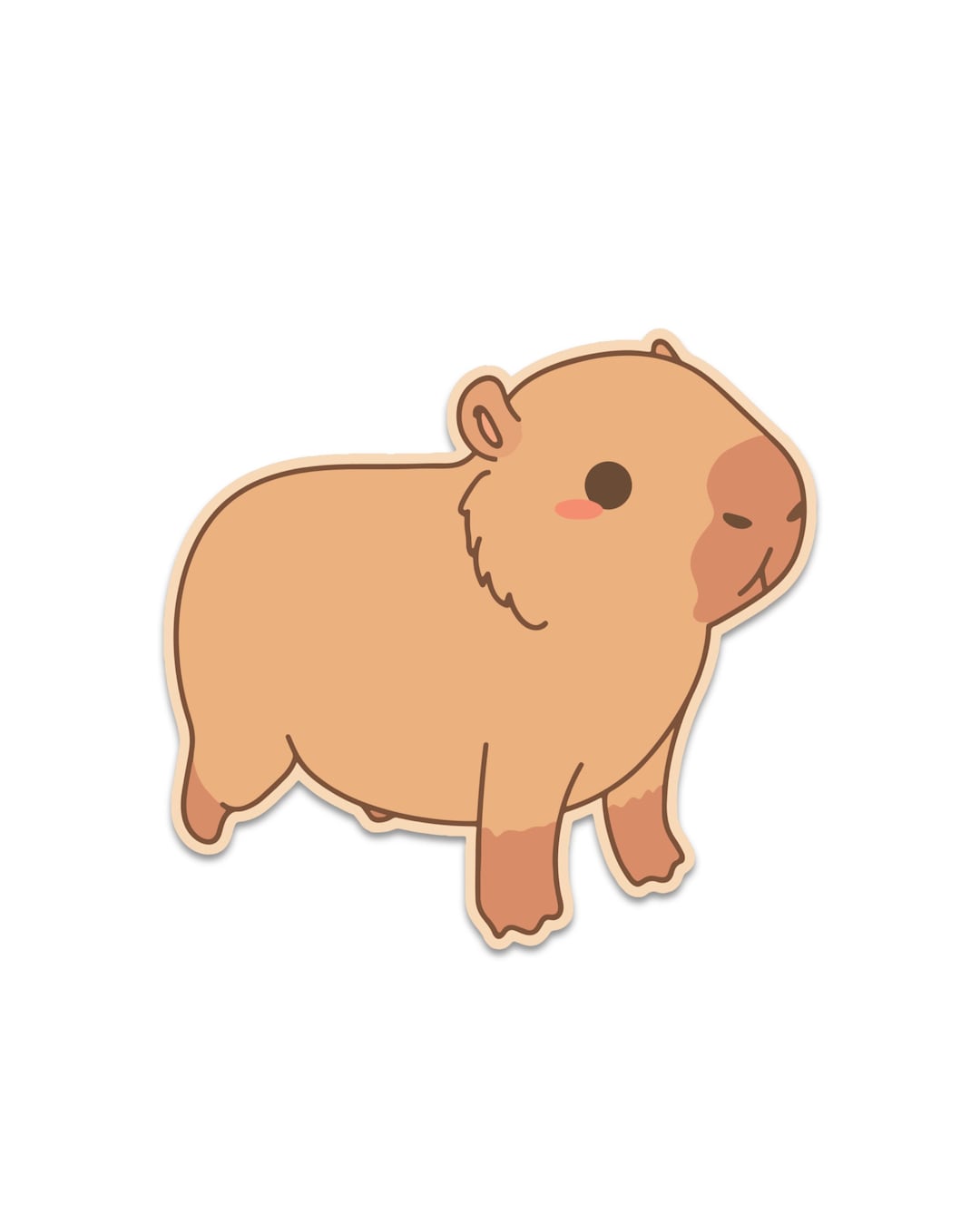 Capybara Sticker, Capybara Kawaii Stickers, Capybara Baby, Capybara ...