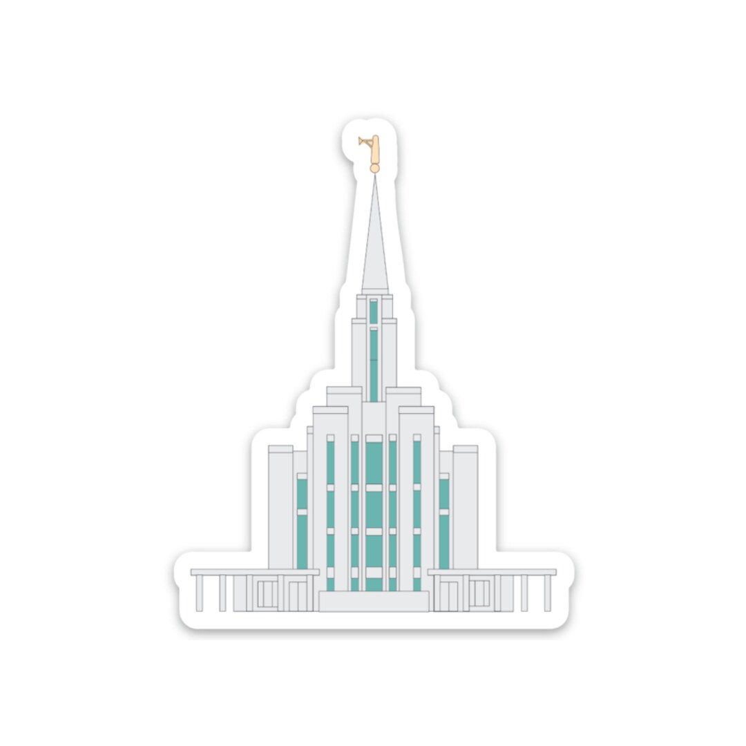 Mount Oquirrh Temple Sticker Lds Gifts for Missionaries Lds - Etsy