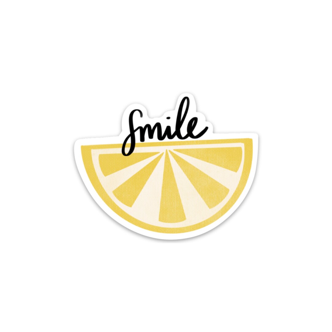 Lemon Stickers, Citrus Stickers, Fruit Stickers, Smile Sticker ...
