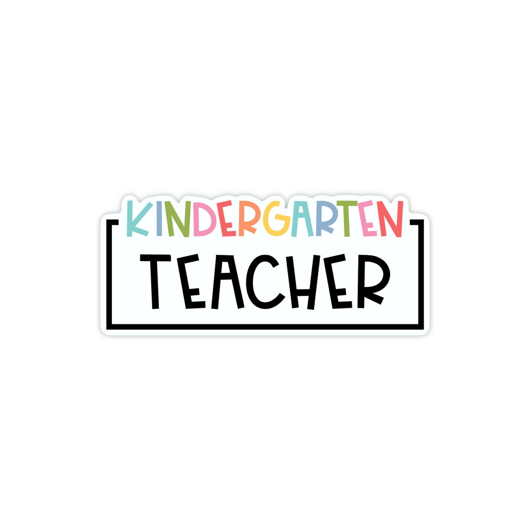 Kindergarten Teacher Stickers, Teacher Water Bottle Stickers, Stickers ...