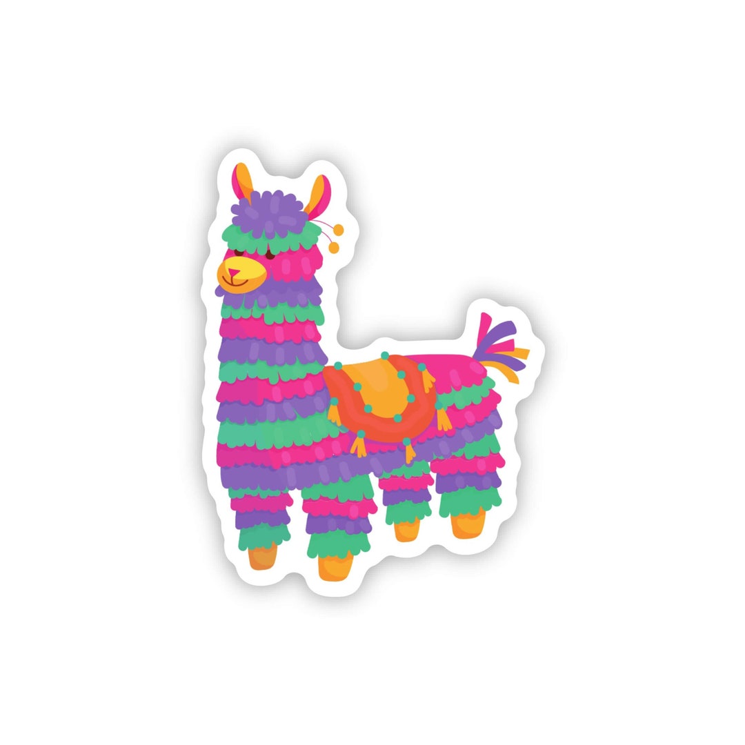 Piñata Sticker, Llama Sticker, Llama Favors, Easter Basket Stuffers for ...