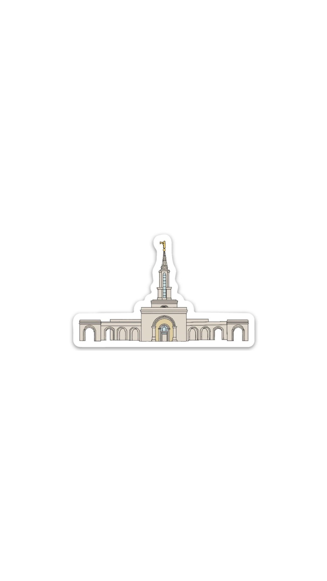 Sacramento Temple Sticker, Lds Gifts for Missionaries, Lds Temple ...