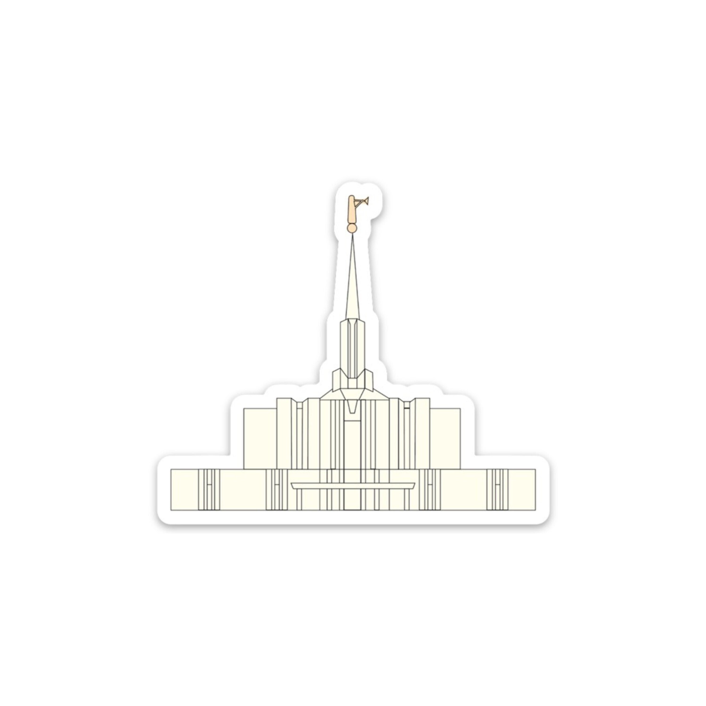 Jordan River Temple Sticker, Lds Gifts for Missionaries, Lds Temple ...