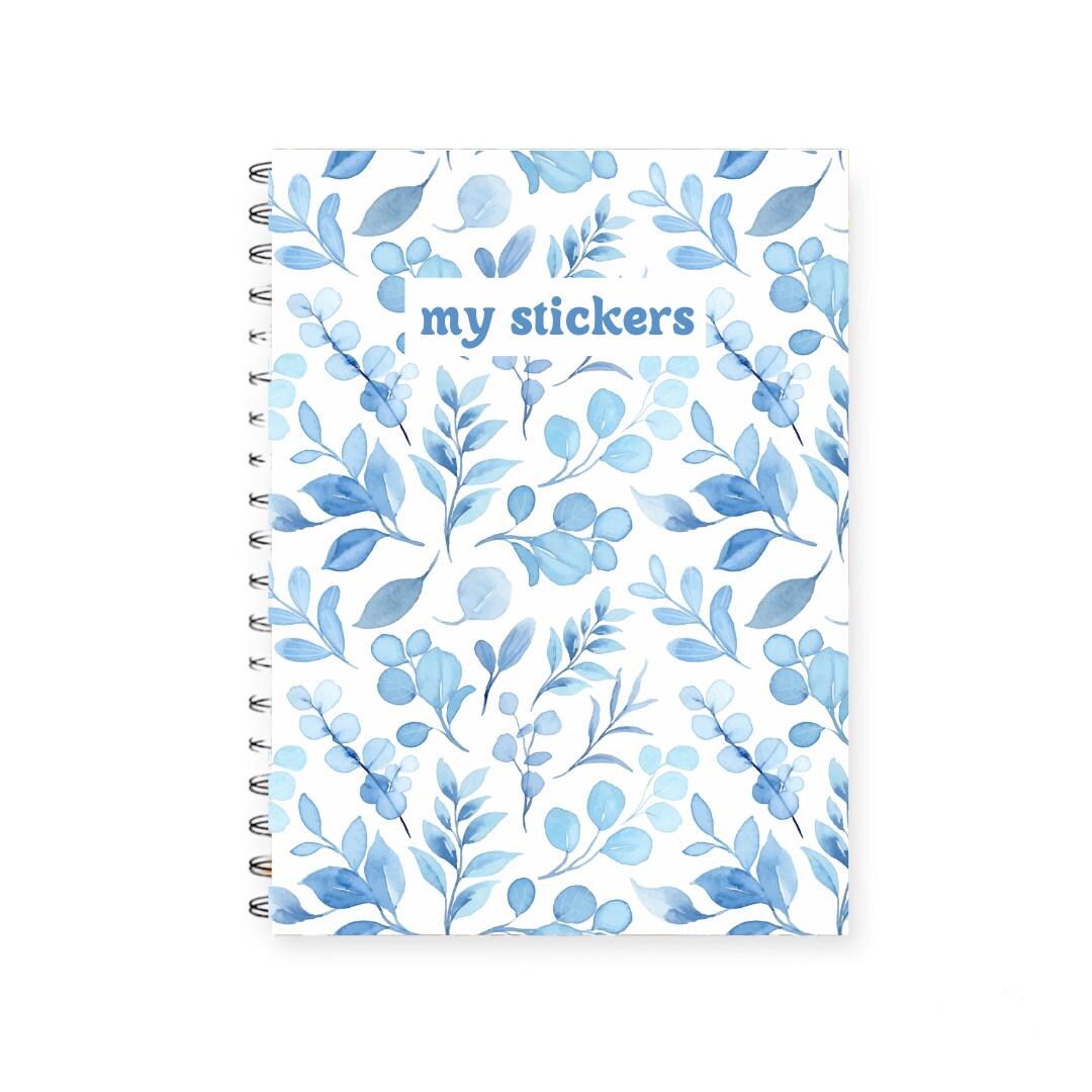 Reusable Sticker Book Blue, Sticker Release Book, Sticker Album ...
