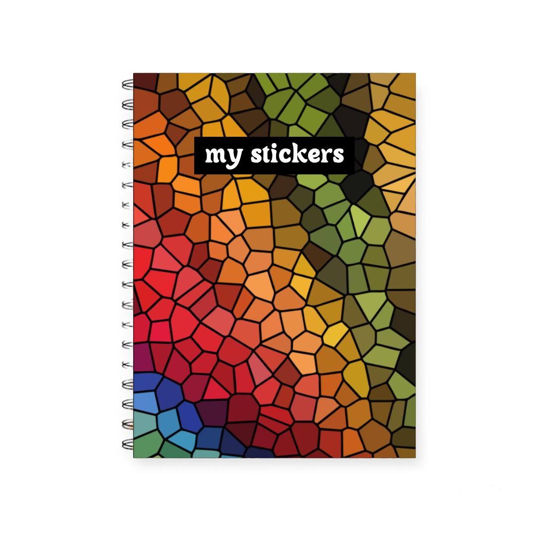 Reusable Sticker Book Rainbow, Cute Sticker Book, Sticker Album ...