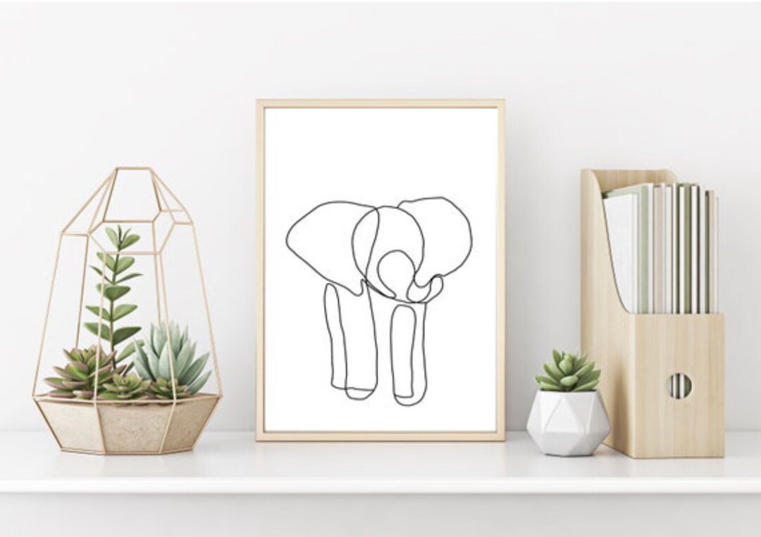 DIGITAL DOWNLOAD Elephant, Elephant Nursery Print, Safari Animal Prints ...