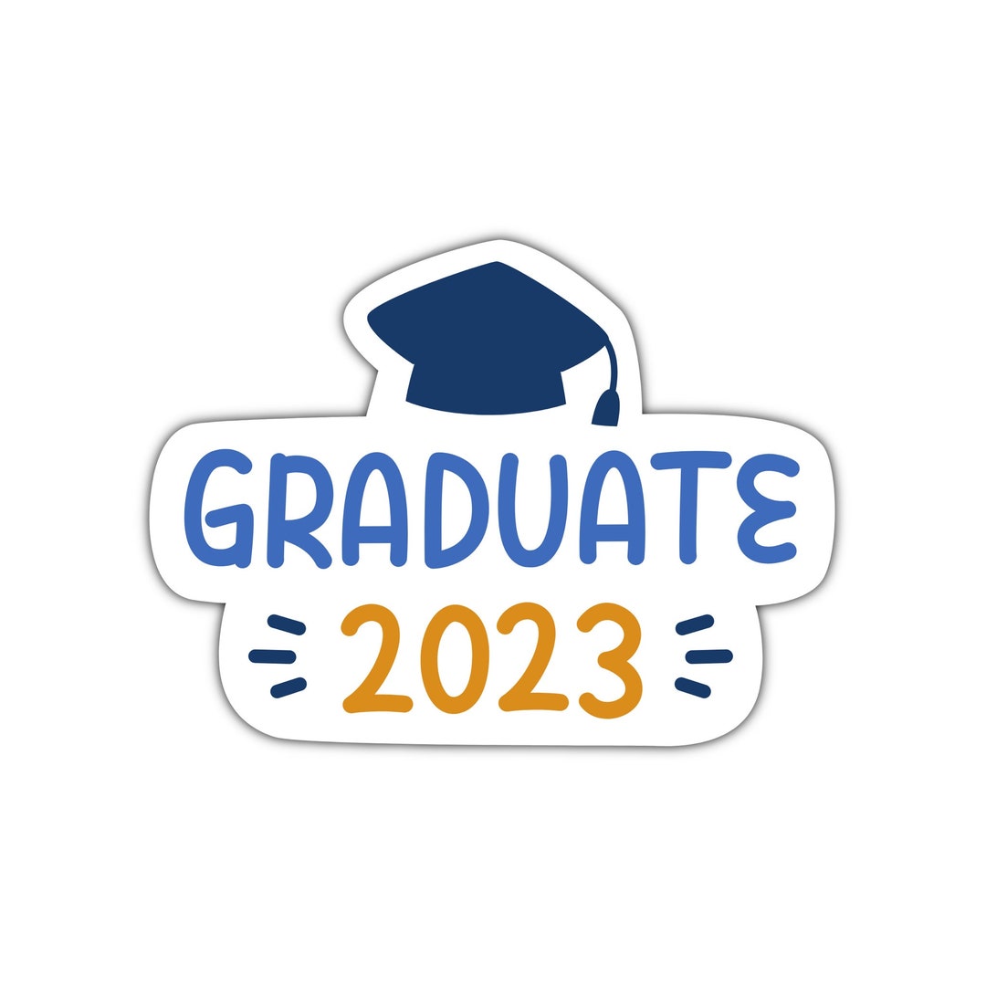 Class of 2023 Stickers, Graduation Hat Stickers, Class of 23 Sticker ...