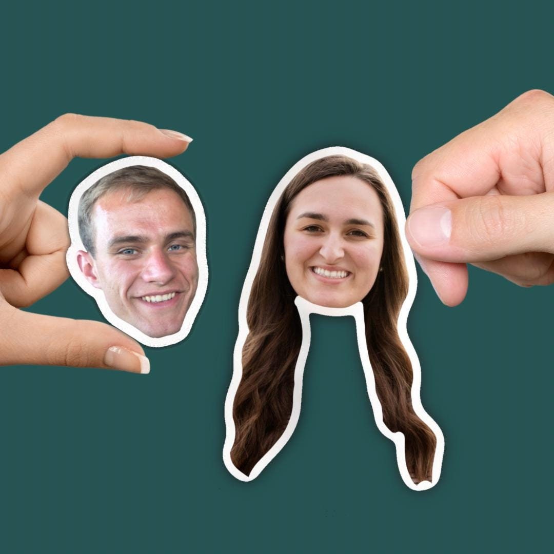 Custom Face Stickers Waterproof, Stickers From Photo, Personalized ...