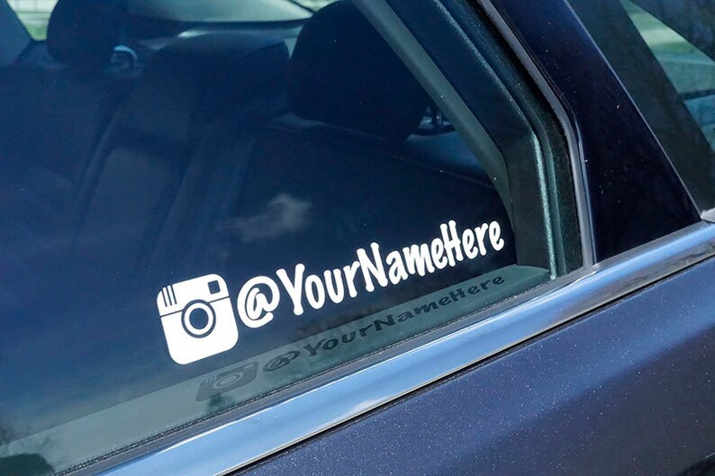 Large Custom Instagram Decal - Etsy