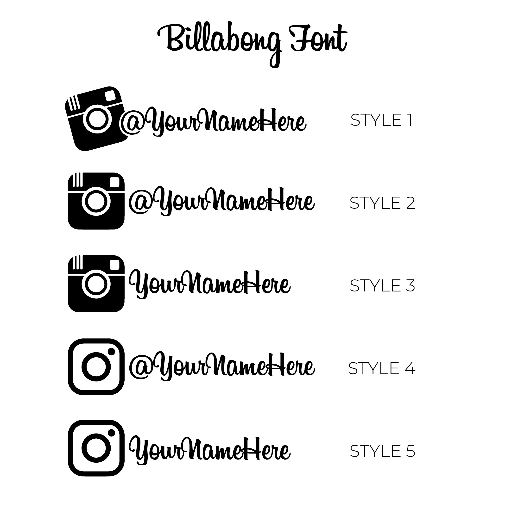 Custom Instagram Decal - Etsy