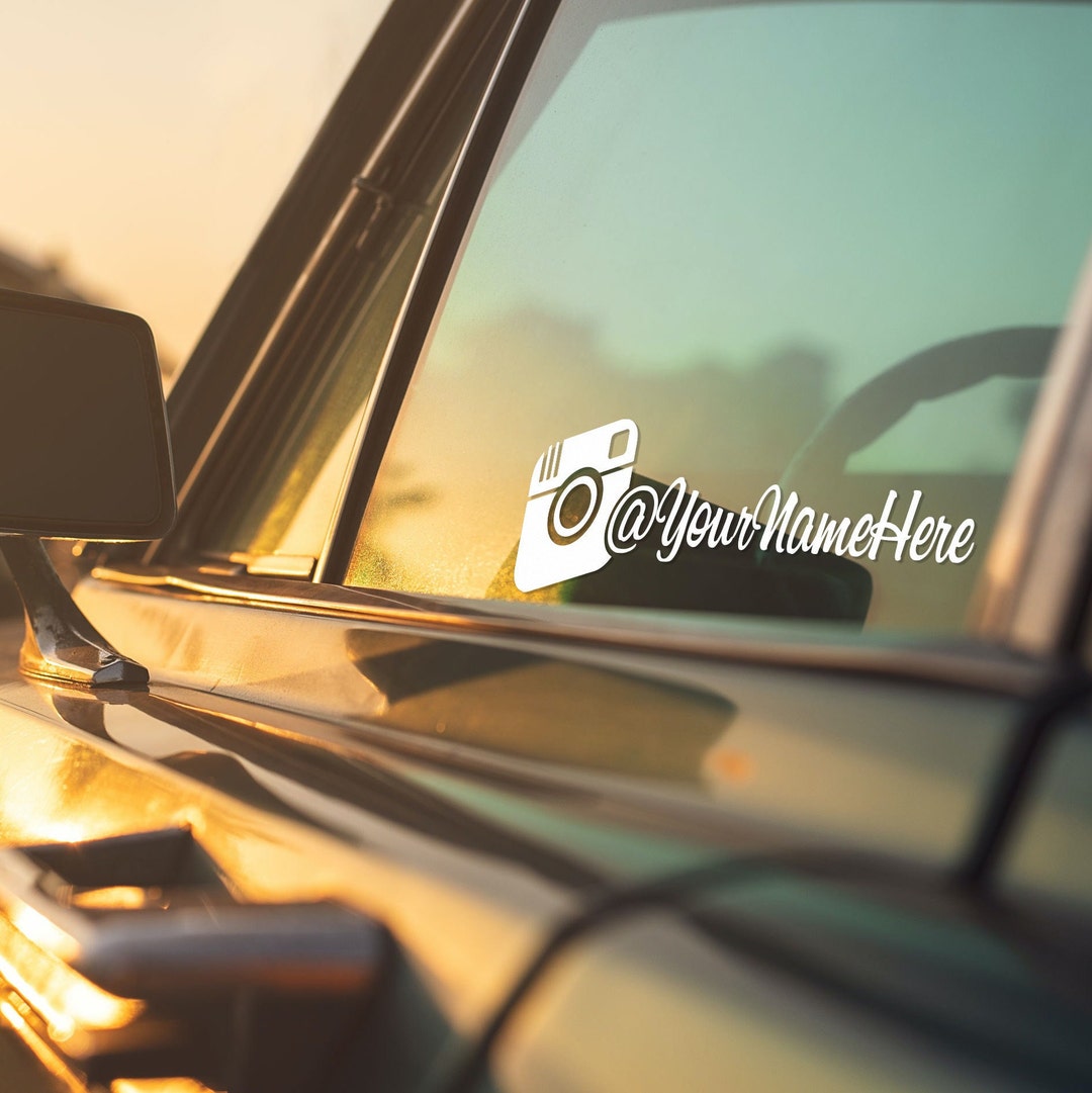 Custom Instagram Decal - Etsy