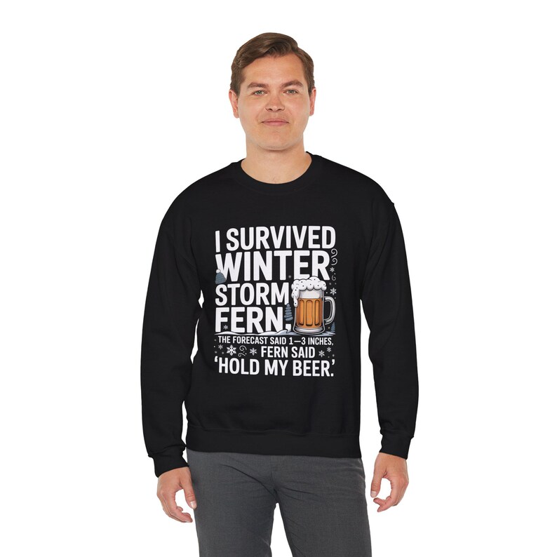 I Survived Winter Storm Fern 2026 Shirt, Funny Snowstorm T-shirt, Hold ...
