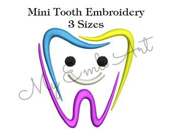 Tooth embroidery | Etsy