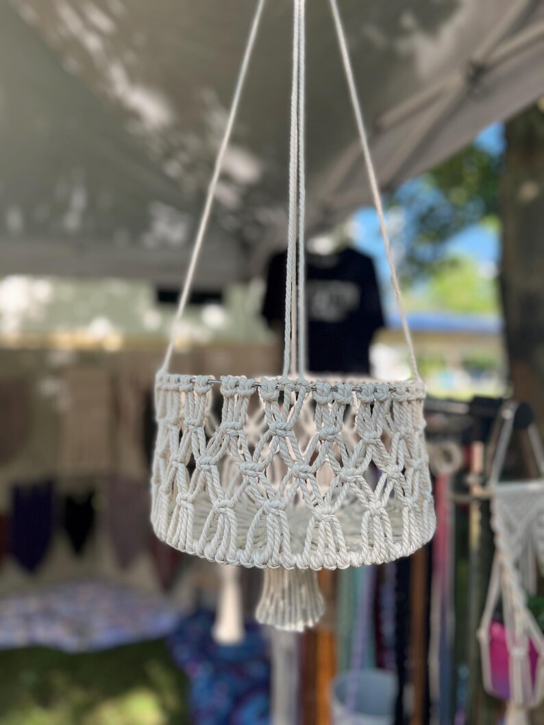 Macrame Hanging Baskets - Etsy