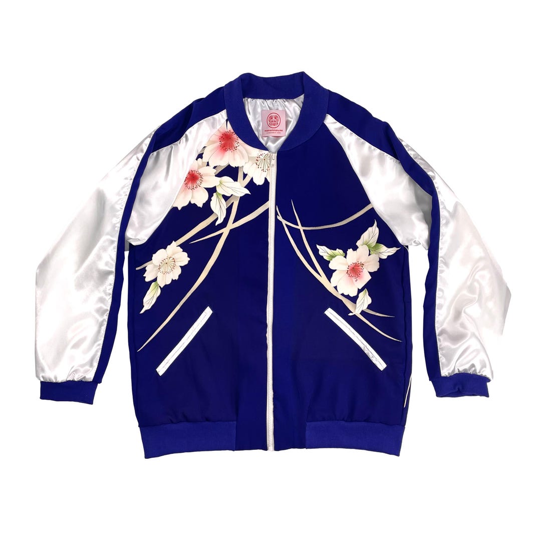 Nami Kimono Jacket - Hand Painted Foral - Etsy