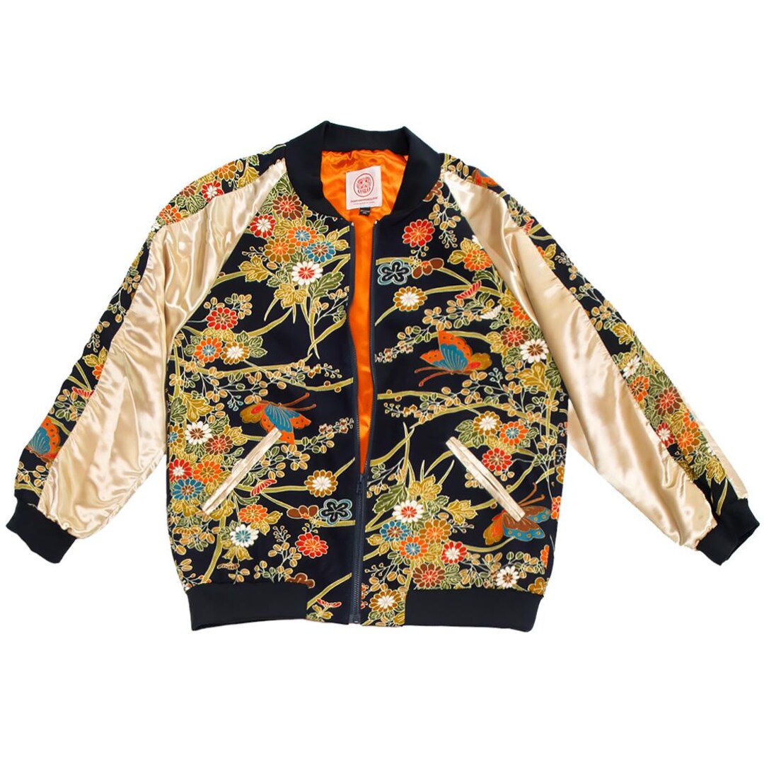 Nami Kimono Jacket - Gold Floral - Etsy
