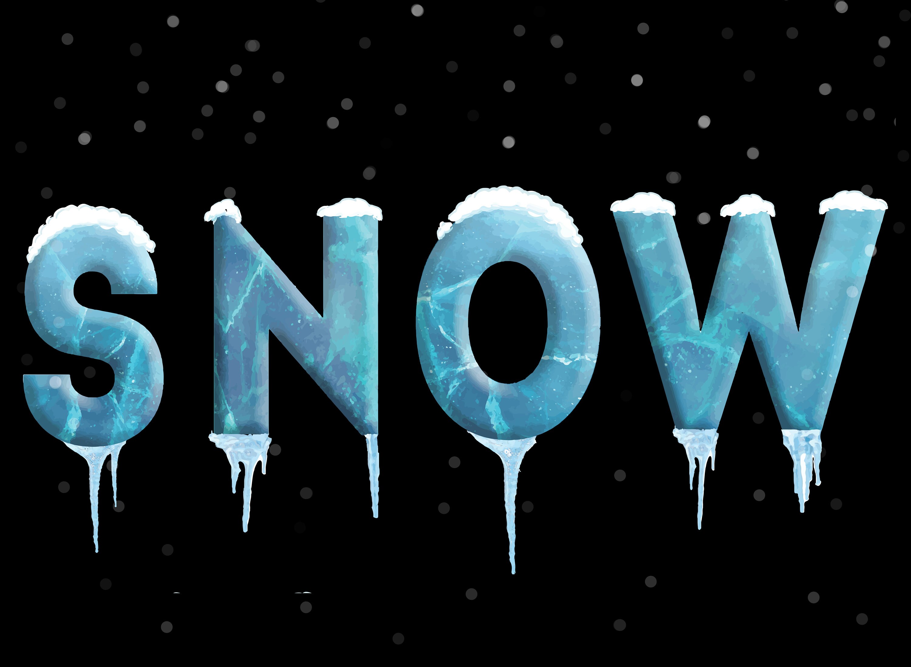 Snow Ice Alphabet letters print High quality Cutting and/or | Etsy