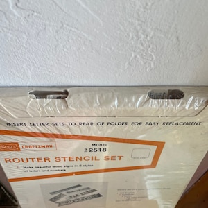 Sears Craftsman Router Stencil Set Model 9 2518 / Stencil Set | Etsy