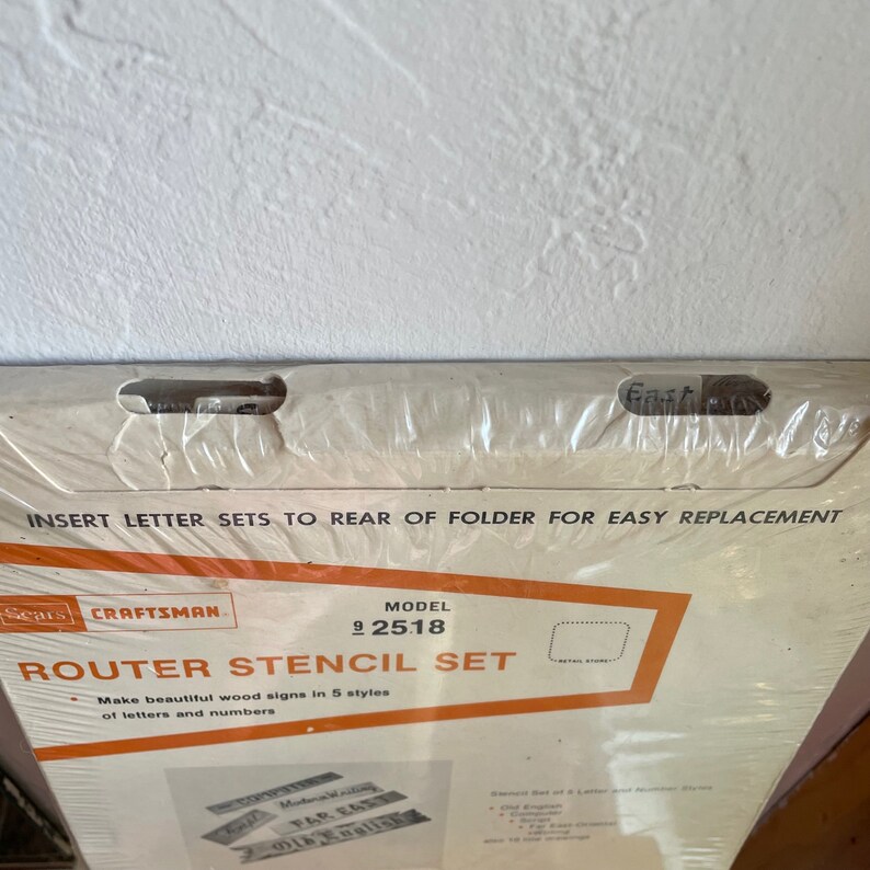 Sears Craftsman Router Stencil Set Model 9 2518 / Stencil Set - Etsy