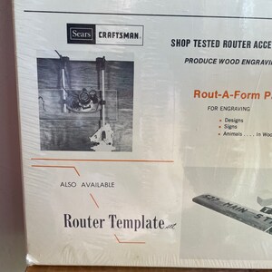 Sears Craftsman Router Stencil Set Model 9 2518 / Stencil Set | Etsy