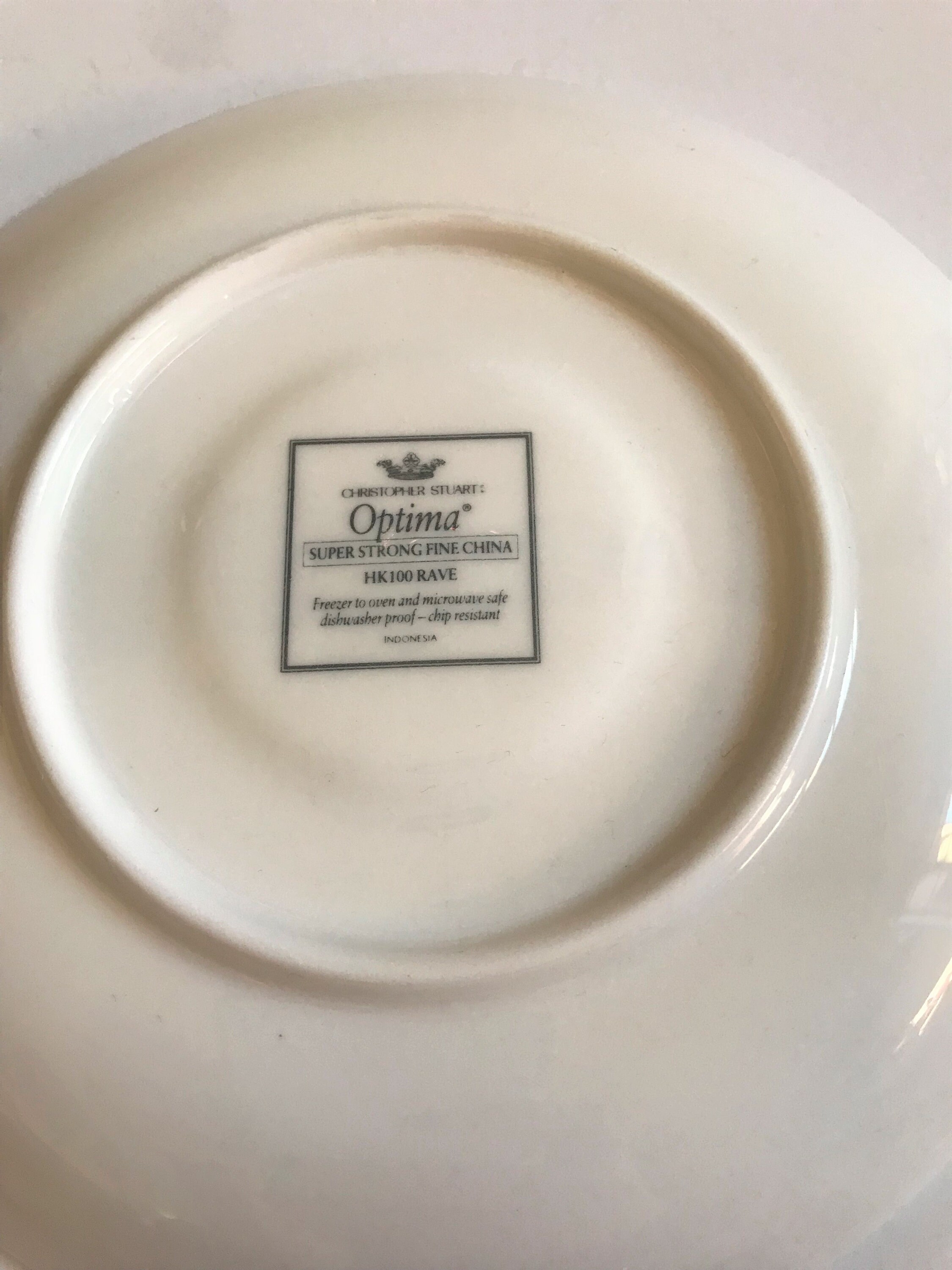 Christopher Stuart Saucer / Optima HK100 Rave / China Saucer - Etsy