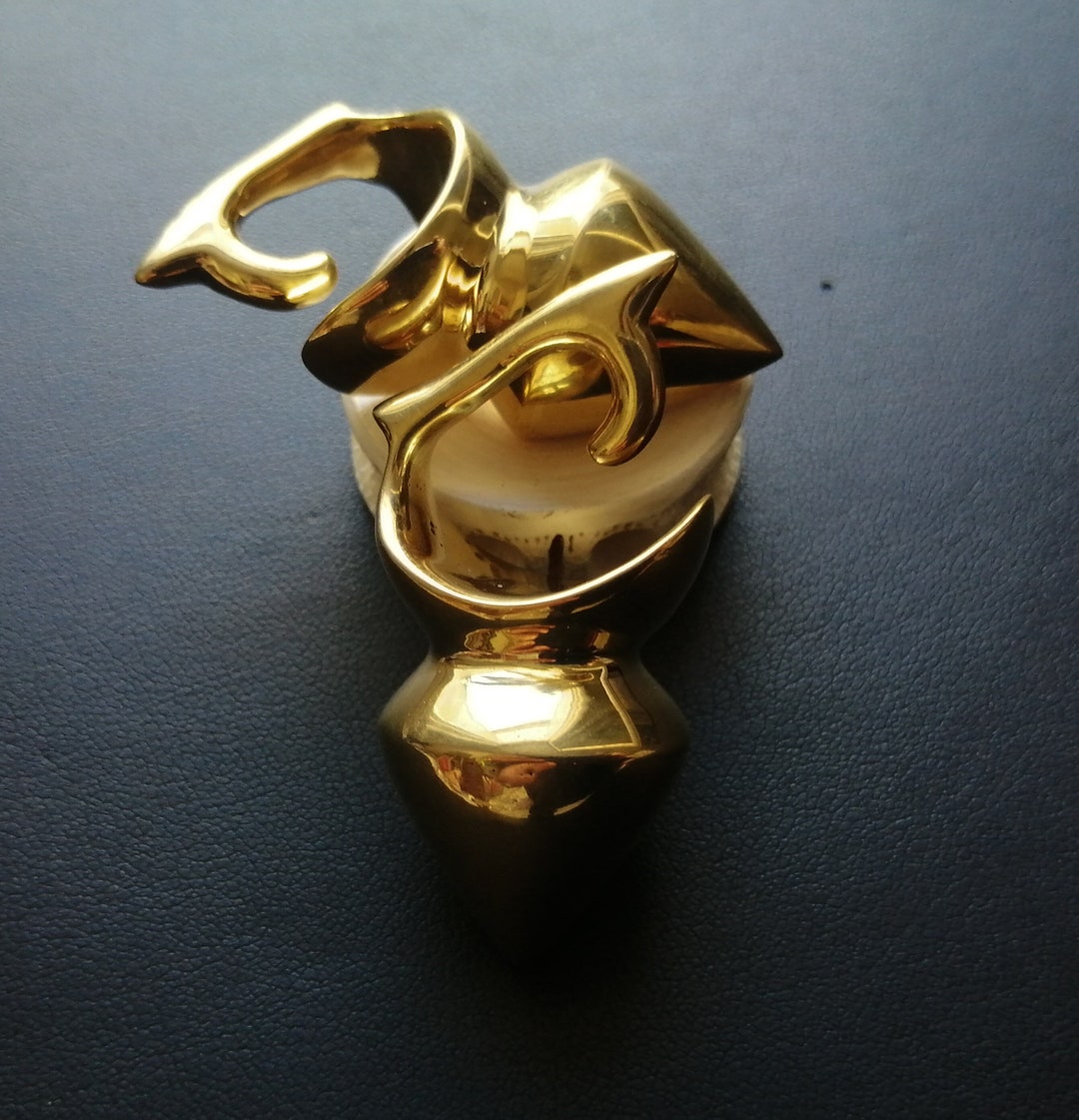 Tribal Ethnic Brass Ear Weights- 8mm- 0ga- Body Modification- Unisex ...