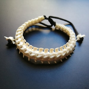 Snake Bones Vertebras Bracelet- Adjustable Size- Voodo Jewels- Real ...