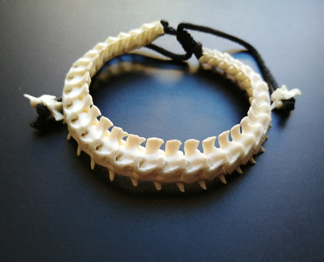Snake Bones Vertebras Bracelet- Adjustable Size- Voodo Jewels- Real ...
