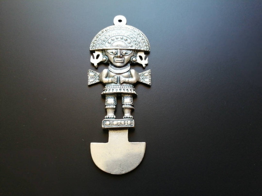 Tumi Ceremonial Knife Pre-columbian Decorative Object Mochica Naylamp ...