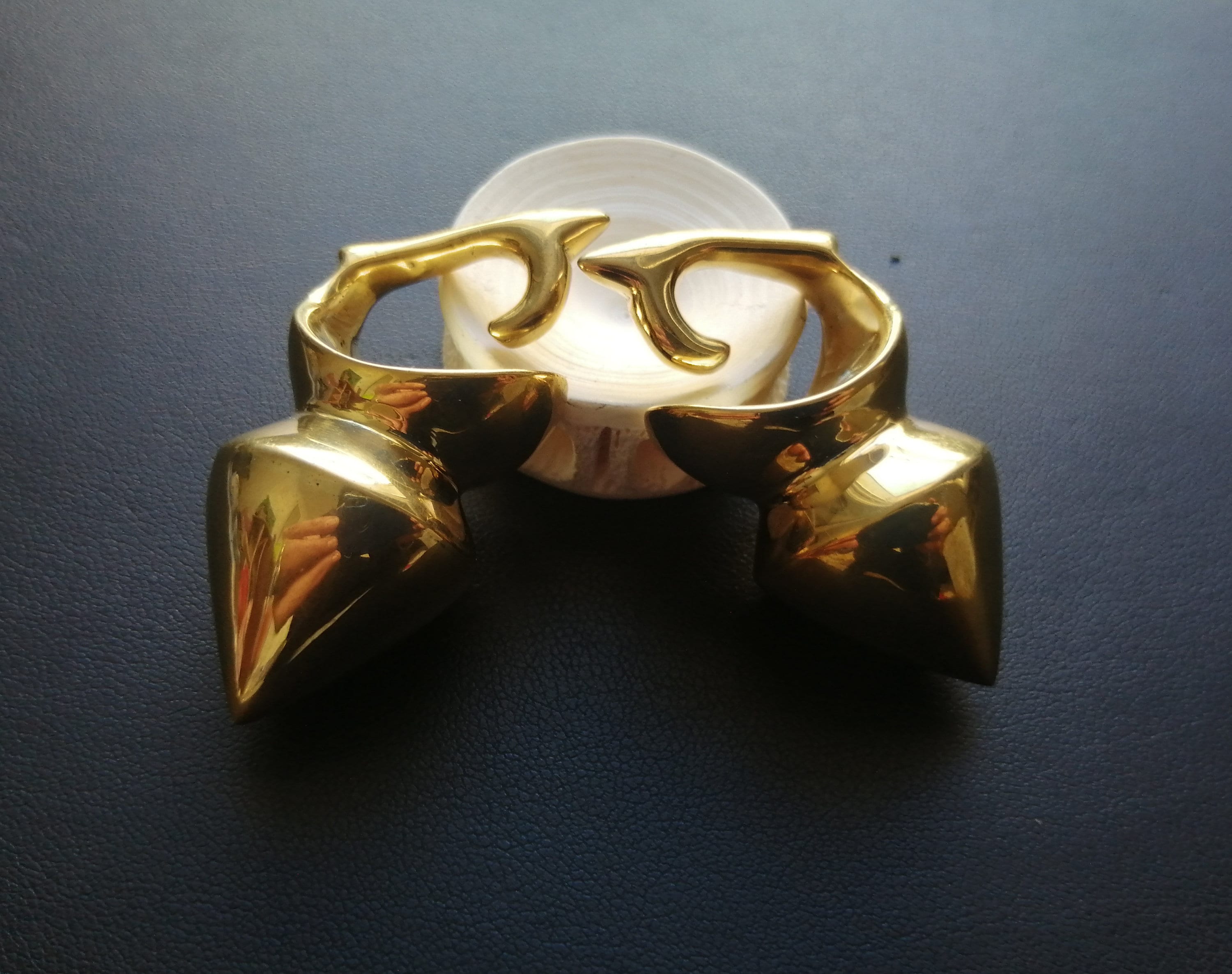Tribal Ethnic Brass Ear Weights- 8mm- 0ga- Body Modification- Unisex ...