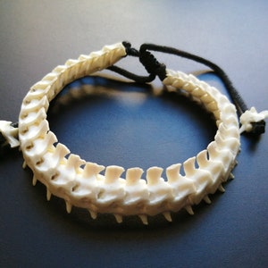 Snake Bones Vertebras Bracelet- Adjustable Size- Voodo Jewels- Real ...