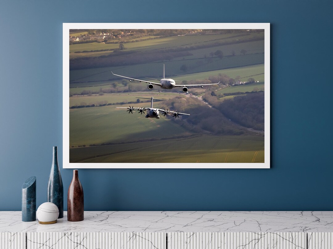 RAF Voyager and C-130J Hercules Above RAF College Cranwell Photo ...